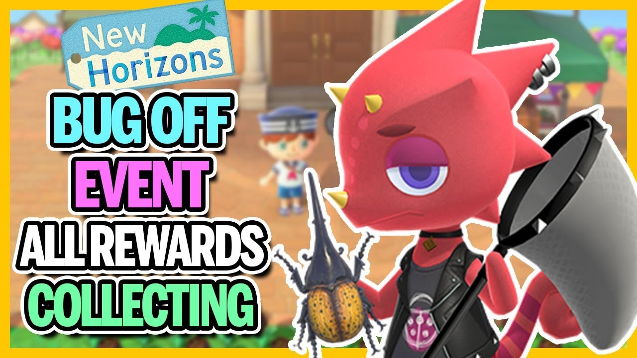 Bug Off Competition and Gathering All Rewards in Animal Crossing New ...