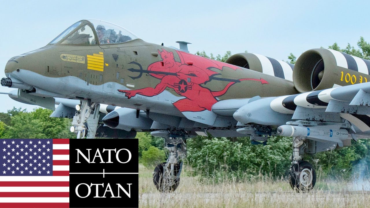 Red Devils USAF, NATO. Powerful A-10 Thunderbolt IIs in Estonia. - YouTube