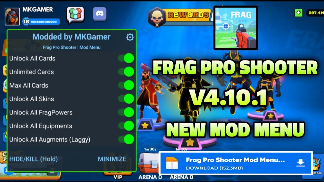 FRAG PRO SHOOTER MOD MENU V4.10.1 - YouTube