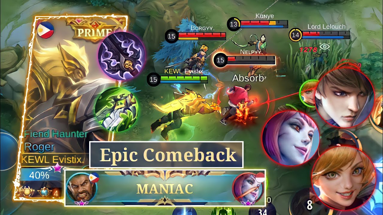 HOW TO COMEBACK AGAINST AGGRESSIVE ENEMY ASSASSIN'S | TOP 1 GLOBAL ...