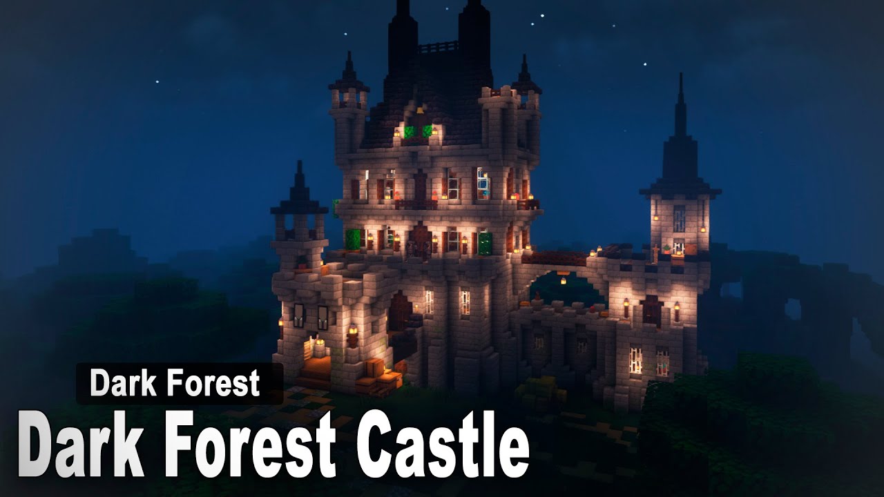 Minecraft: How to build a Dark Forest Castle | Tutorial [part 2] - YouTube