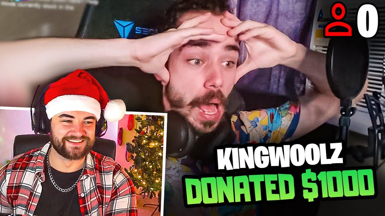 KingWoolz DONATES to Smaller Streamers (Holiday Edition) - YouTube