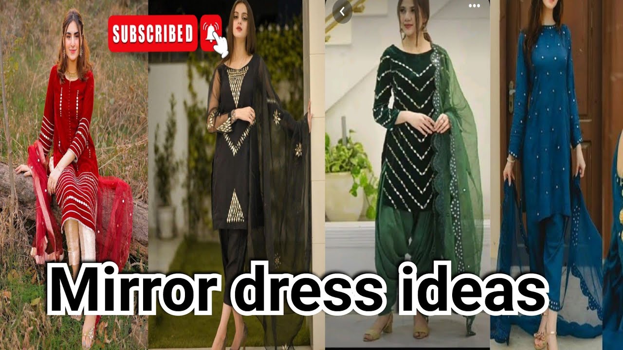 Mirror dress ideas [mirror work dress design] #allinonefashionideas ...