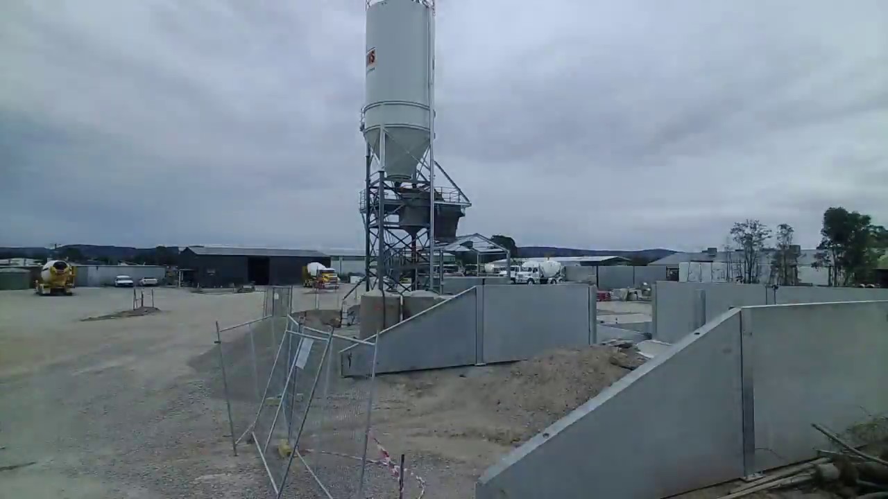 Mawsons Wangaratta Concrete Plant Construction Time Lapse - YouTube