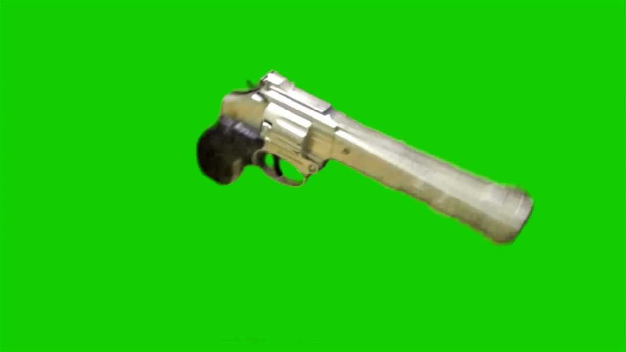 Pistol green screen - YouTube