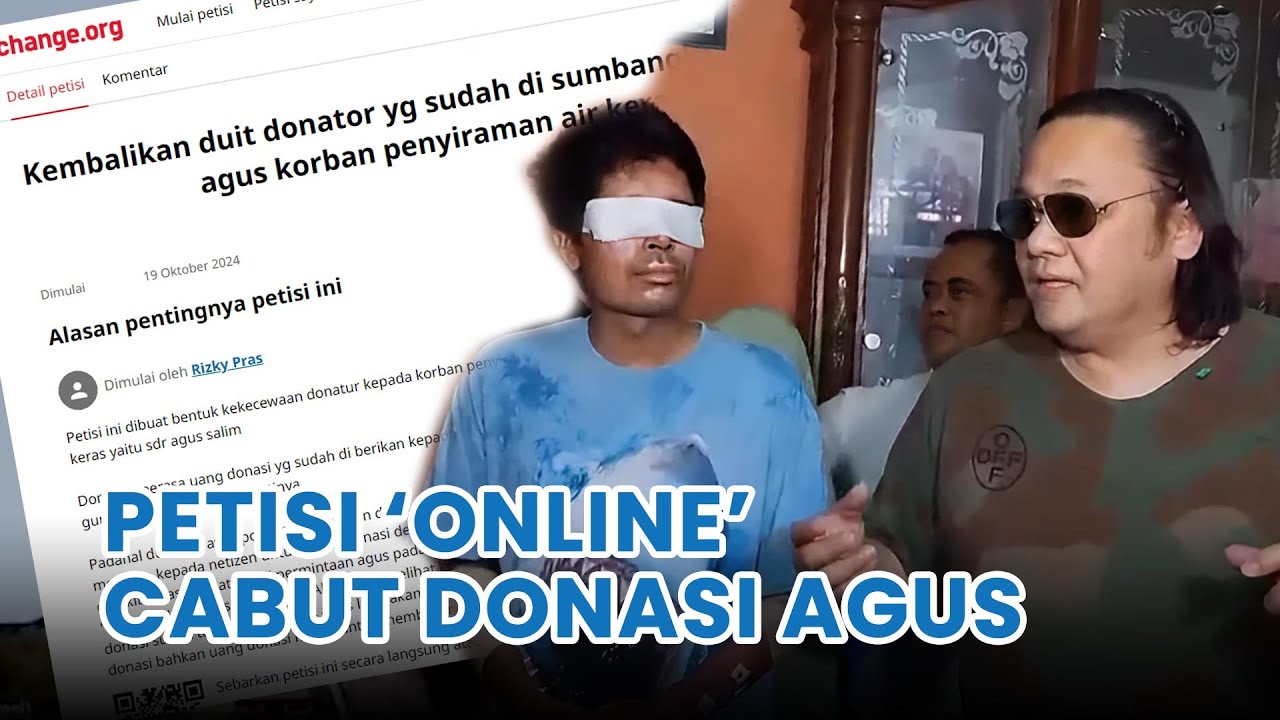 Muncul Petisi "Online" Cabut Donasi untuk Agus Salim Korban Air Keras ...
