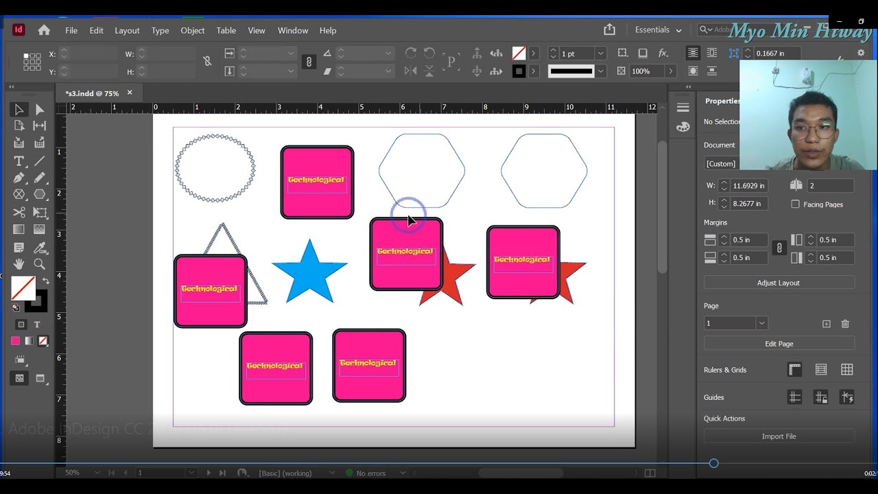 3 Adobe InDesign CC 2020 16 0 Lesson 3 - YouTube