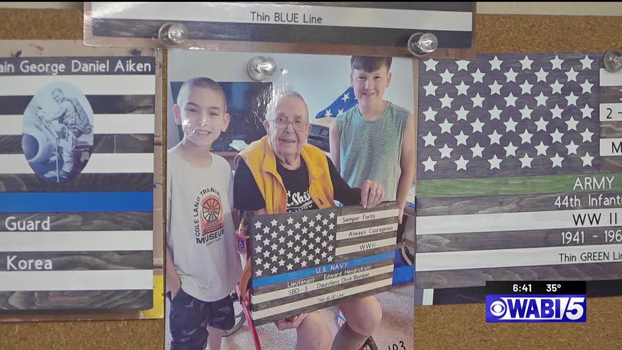 Lincoln man creates honor flags for service men and women - YouTube