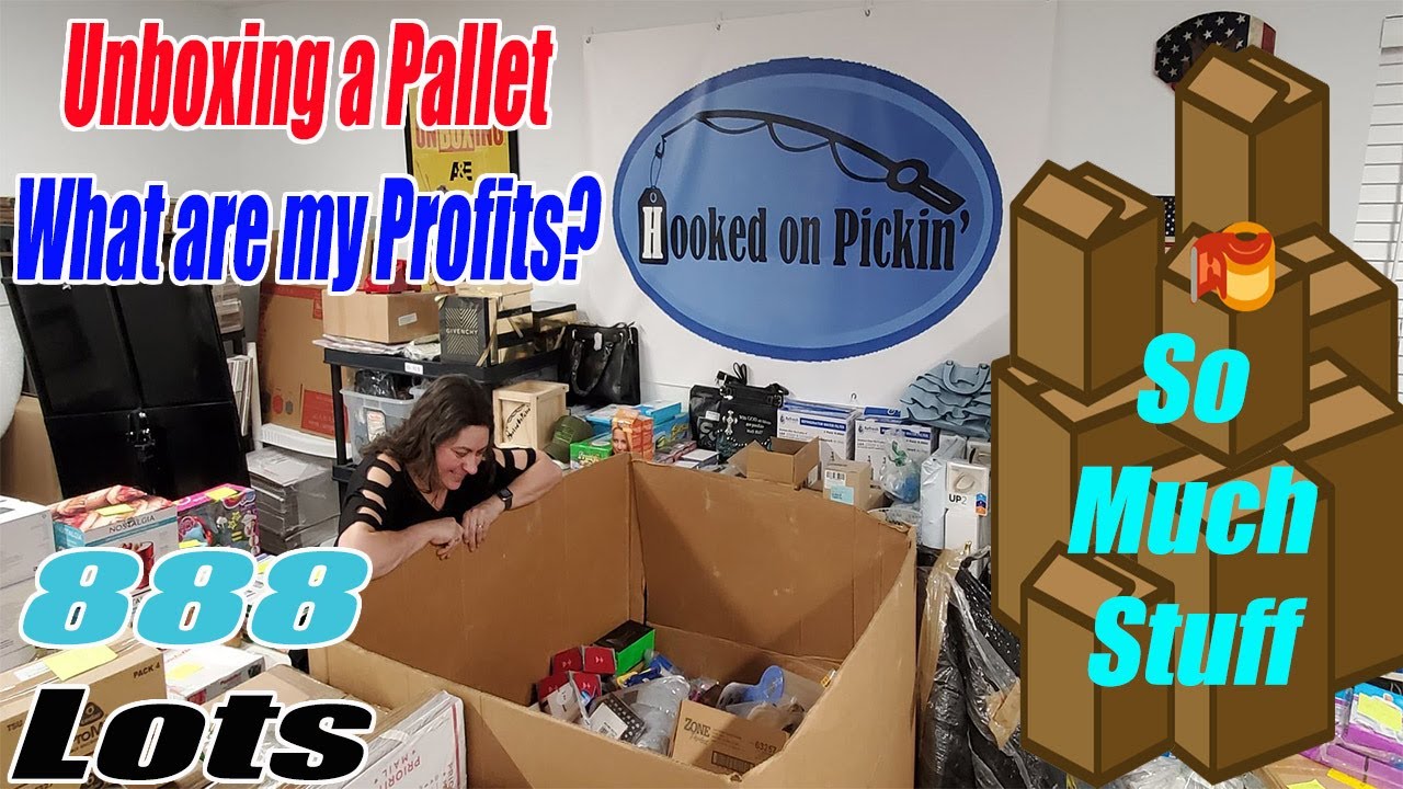 888 Lots Pallet Unboxing & Profits Revealed - So Much Stuff! Very ...