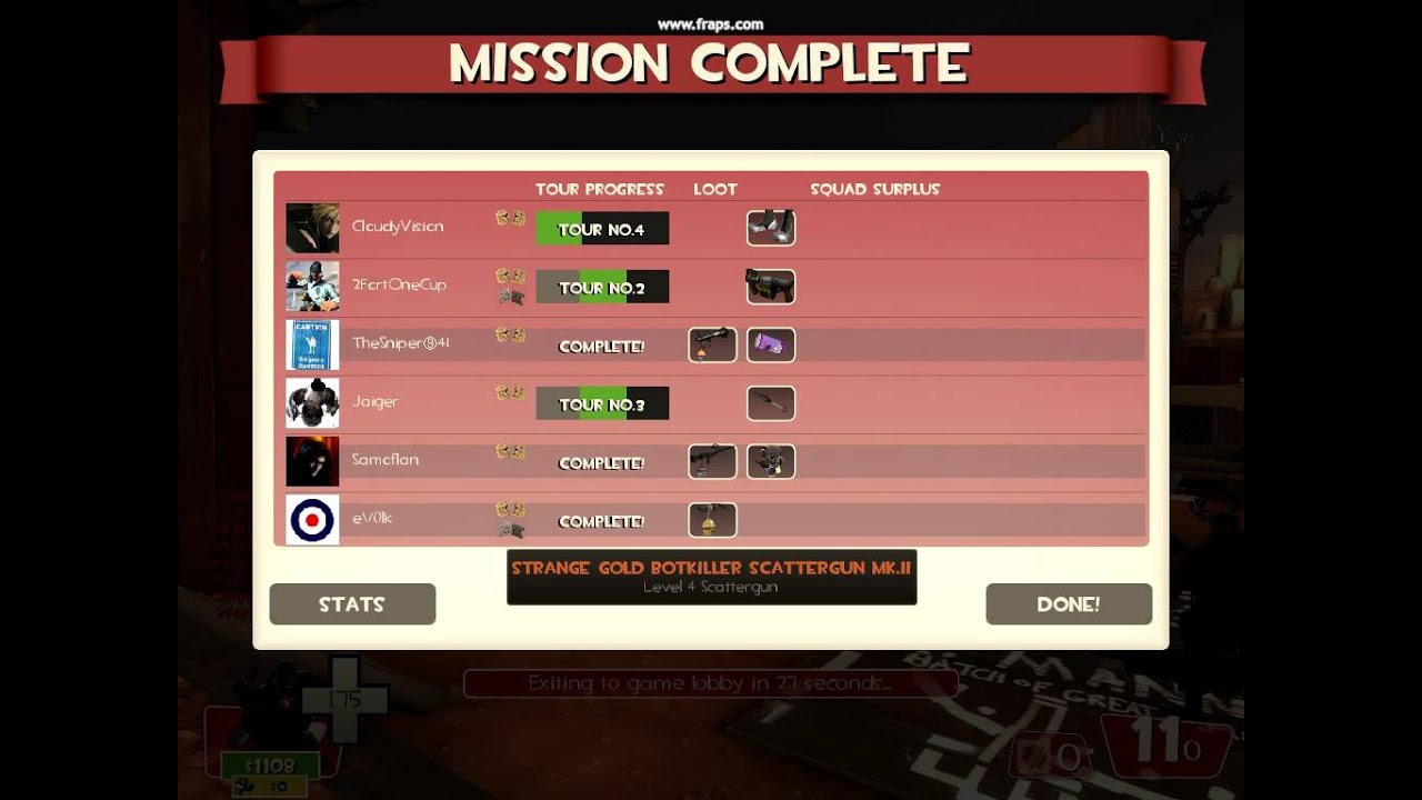 TF2 Mann vs Machine Mecha Botkiller MK.II Gold Silver Completed Tour ...