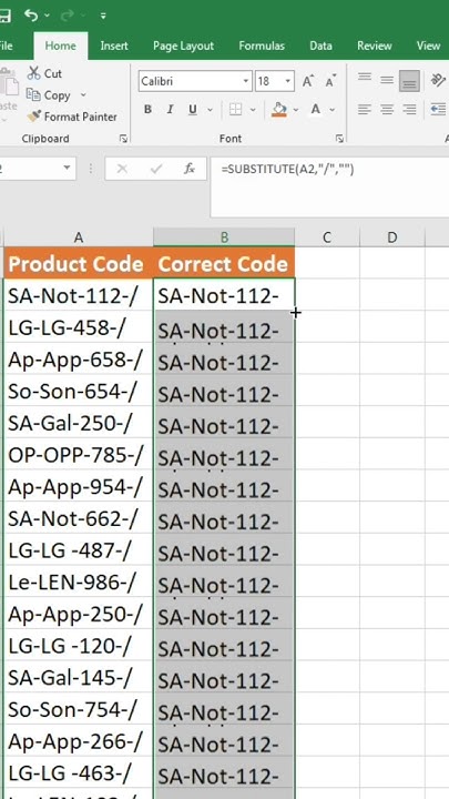 Substitute Function In Excel Shorts Acgtutorial Exceltricks Excelinhindi Youtube