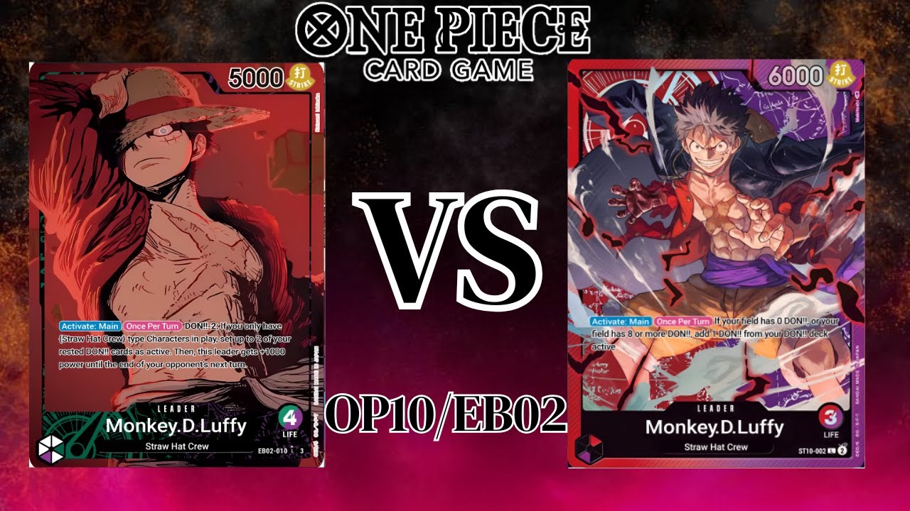 GP Luffy vs RP Luffy - OP10 - EB02 One Piece TCG - YouTube