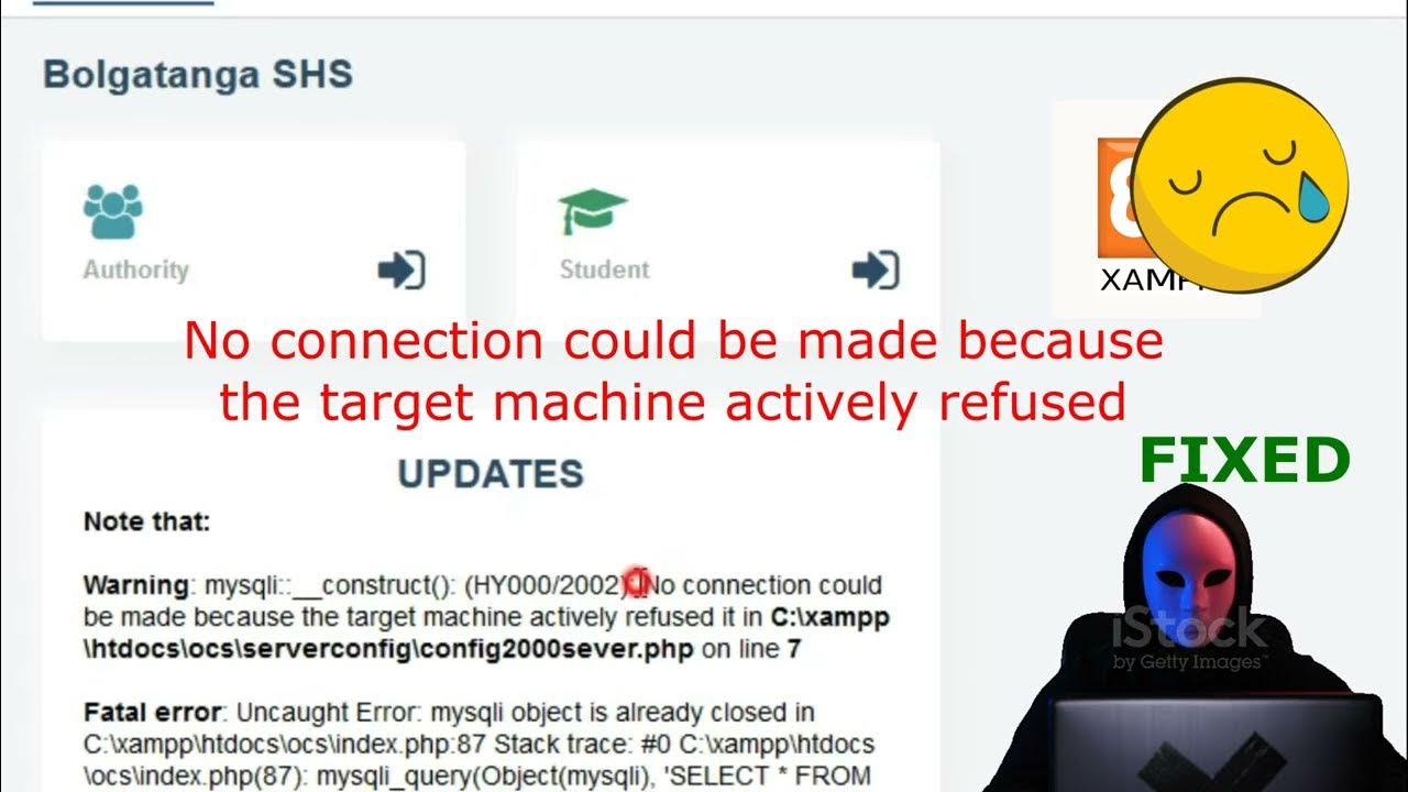 No connection could be made because the target machine actively refused Fix Xampp - YouTube