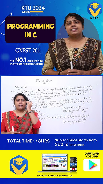 PROGRAMMING IN C | PIC | KTU 2024 SCHEME | MODULE 4 | #ktutuition # ...