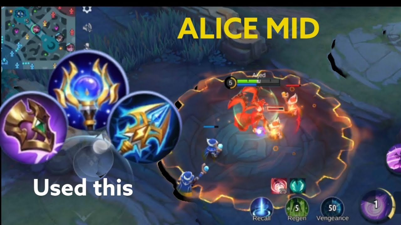 LEGENDARY ALICE MID! WHAT TO BUILD? WATCH THIS #mobilelegend #mlbb #fyp ...