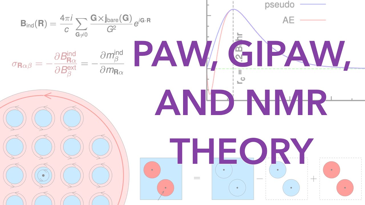 PAW, GIPAW, and NMR theory | VASP Lecture - YouTube