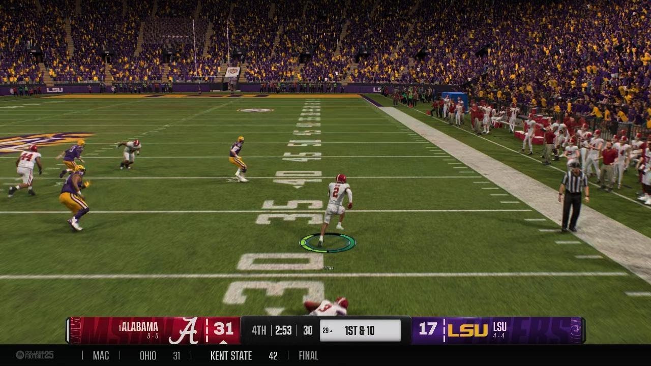 EA SPORTS College Football 25 - Zabien Brown Interception - Alabama ...