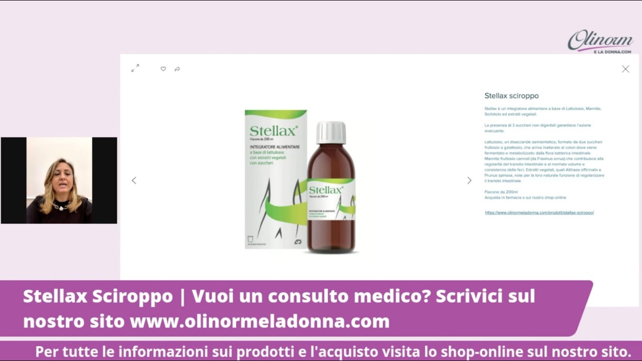 Stellax Sciroppo e Microclismi - Scopriamo perchè è utile - YouTube