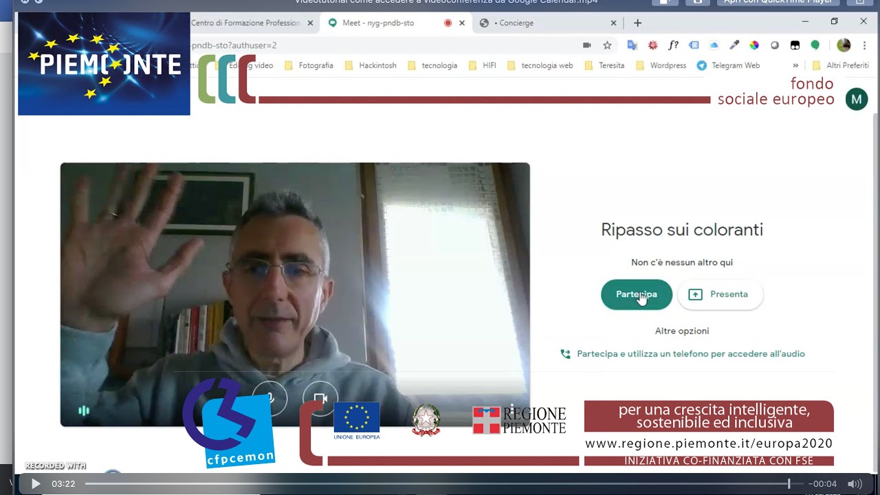 Videotutorial come accedere a videoconferenza da Google Calendar - YouTube