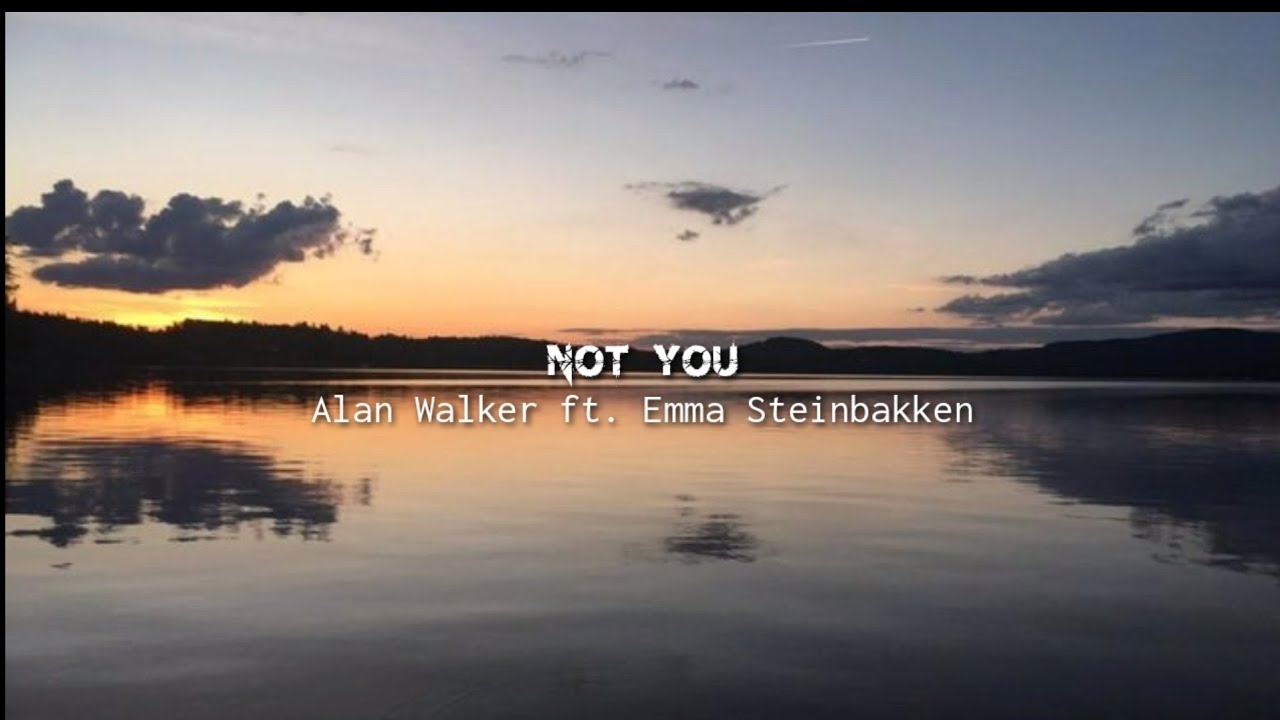 Alan Walker X Emma Steinbakken Not you || Lyrics Video - YouTube