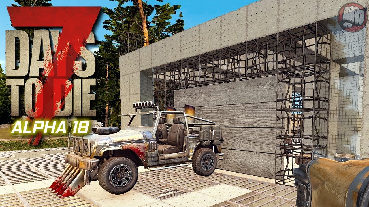 The Garage | 7 Days To Die | Alpha 18 | EP54 - YouTube