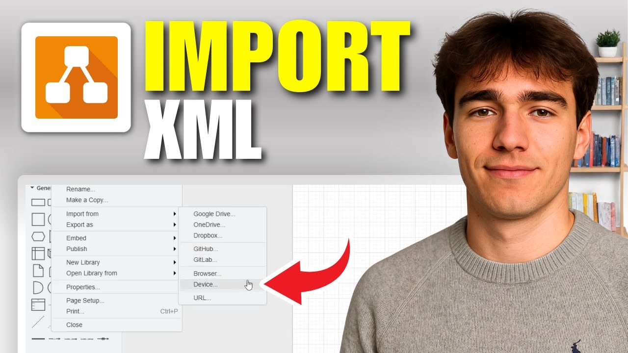 How to Import XML In Draw.io (Tutorial 2026) - YouTube