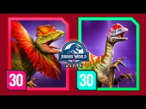LEVEL 30 DILORACHEIRUS DUO EPIC STRIKE EVENT (JURASSIC WORLD ALIVE ...