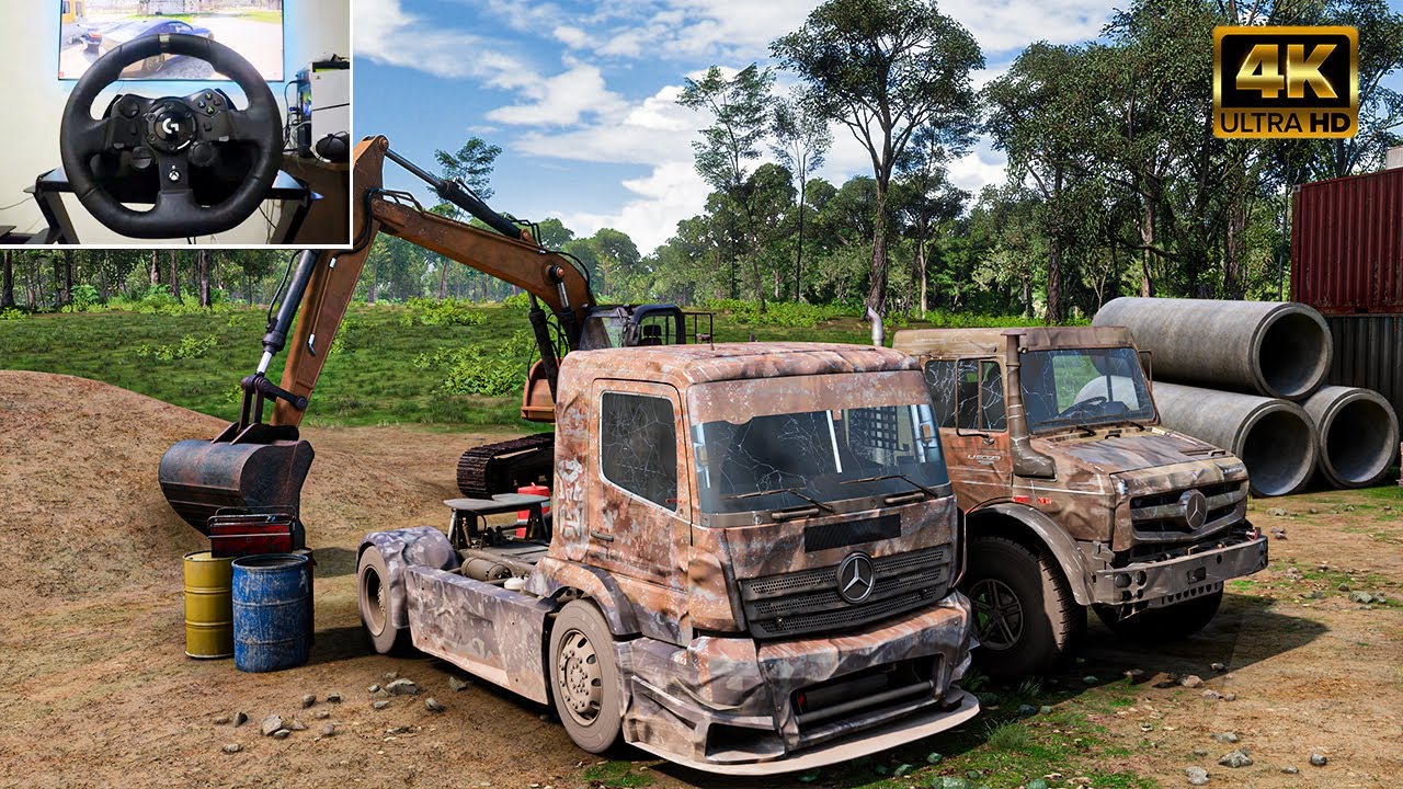 Rebuilding Mercedes-Benz Racing Truck Forza Horizon 5 Logitech G93 ...