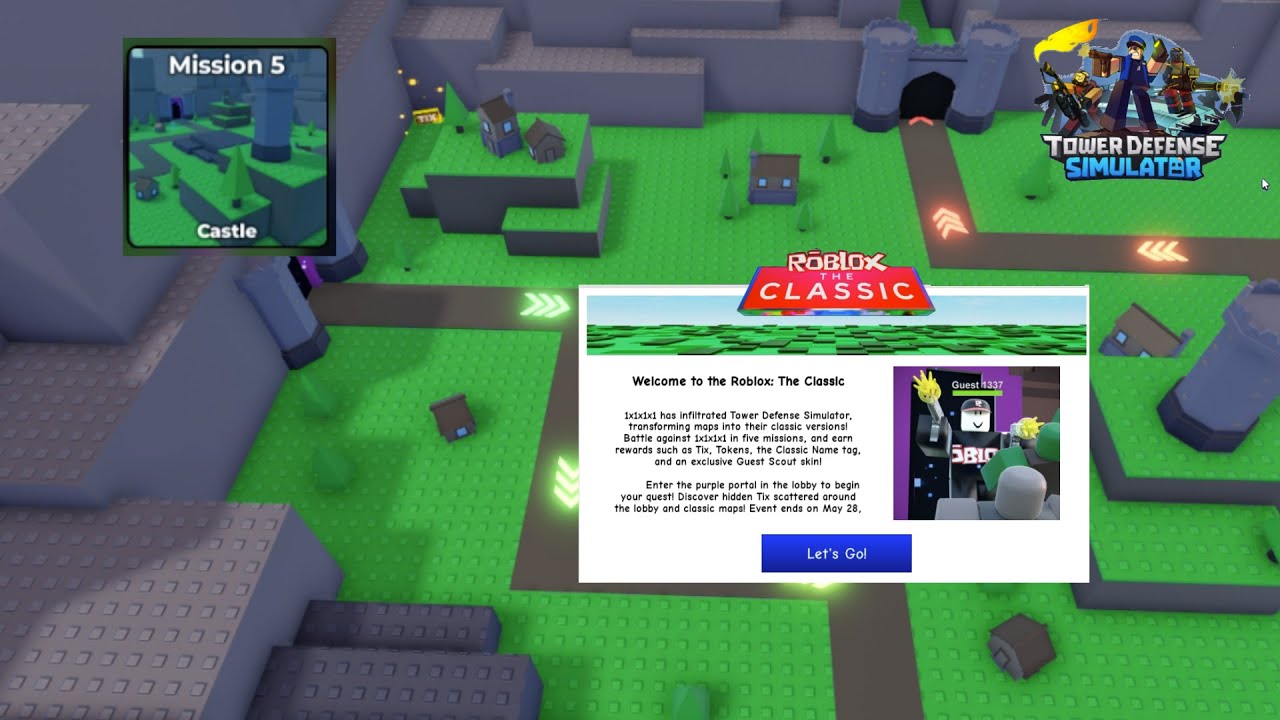 TDS Mission 5 - The Classic Event - Roblox - YouTube