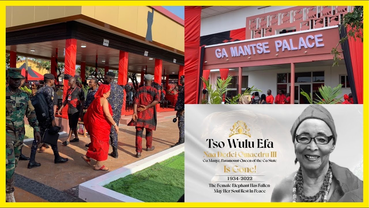 Live At Late Queenmother Of Ga state Naa Manye Omaedru III Funeral ...