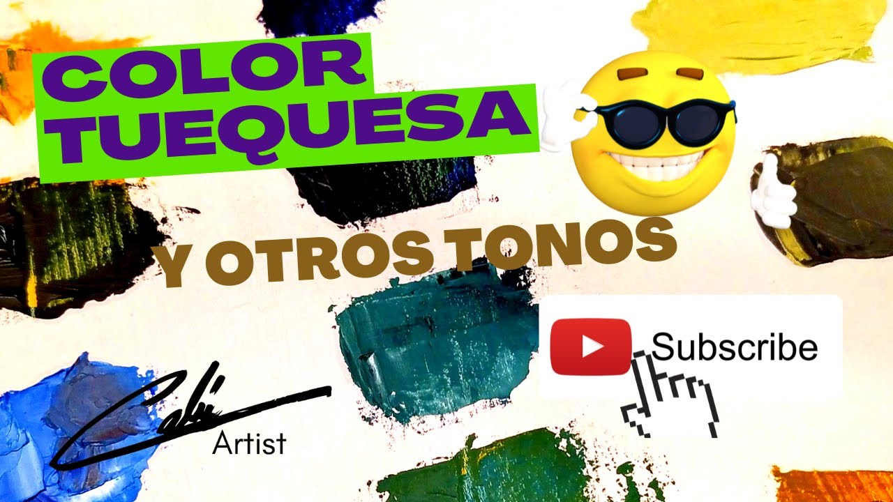 Como hacer el color turquesa en muy pocos pasos ,otros colores y tonos ...