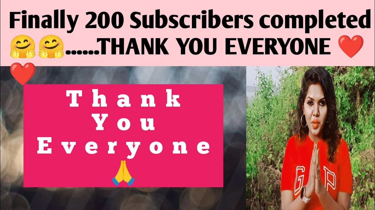 200 Subscribers complete 😊😊 | Completed My 200 Subscribers In 8 Days ...