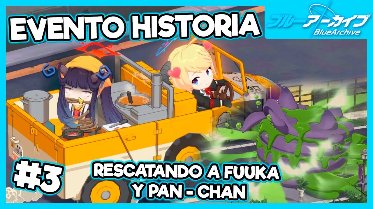 Blue Archive JP | Historia - RPG de Hina #3 | Rescatar a Fuuka y VS PAN ...