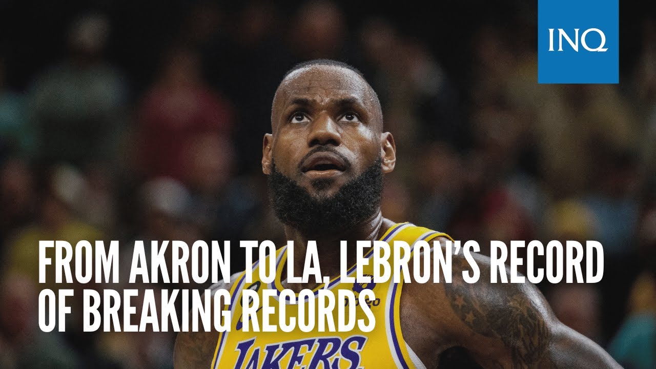 From Akron to LA, LeBron’s record of breaking records - YouTube