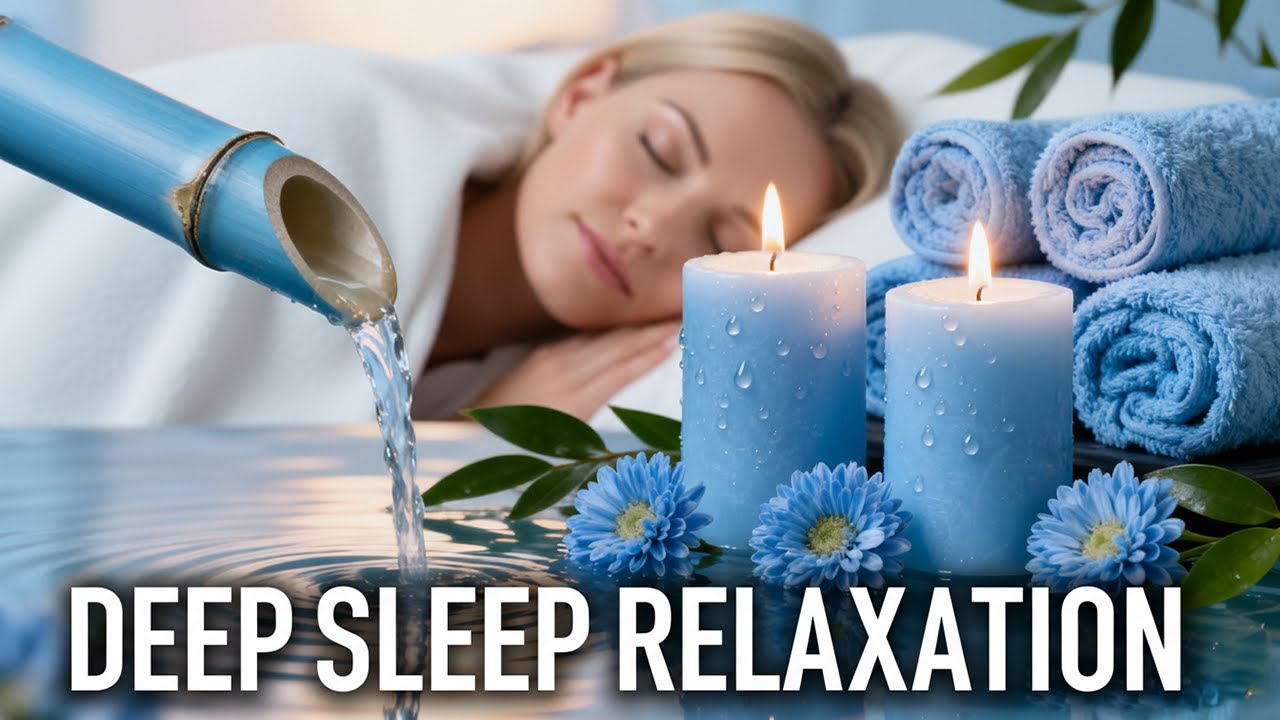 Powerful Sleep Relaxation 💧 Spa Piano and Water Sounds for Peaceful ...