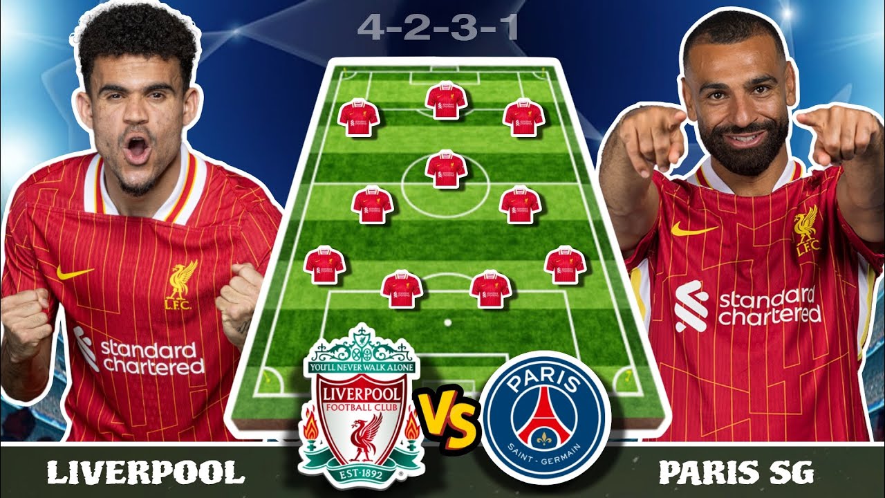 LIVERPOOL vs PSG 📍 Liverpool Predicted Lineup against Paris Saint ...