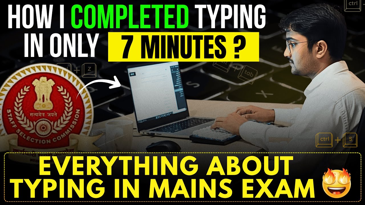 🔥Typing Test - SECRETS Revealed | Full vs Half Error, Speed Tips | SSC ...