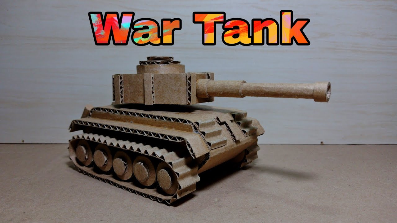 How to Make a Cardboard War Tank - YouTube