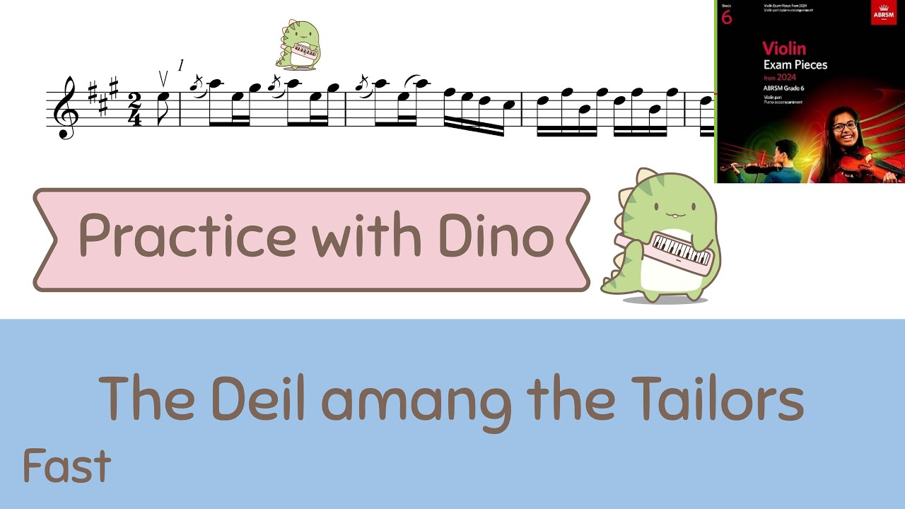 The Deil amang the Tailors ABRSM 2024 Violin grade 6 (C2) - YouTube