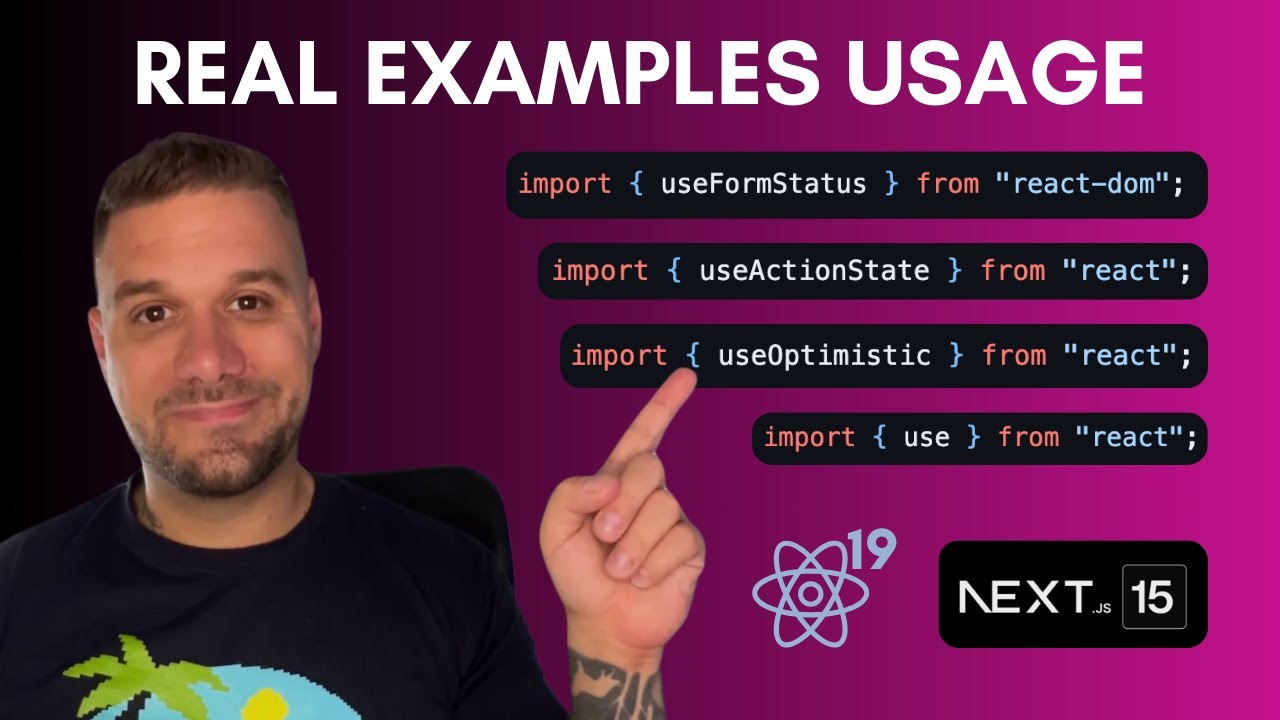Next.js 15 Meets React 19: NEW Hooks! (real examples) - YouTube