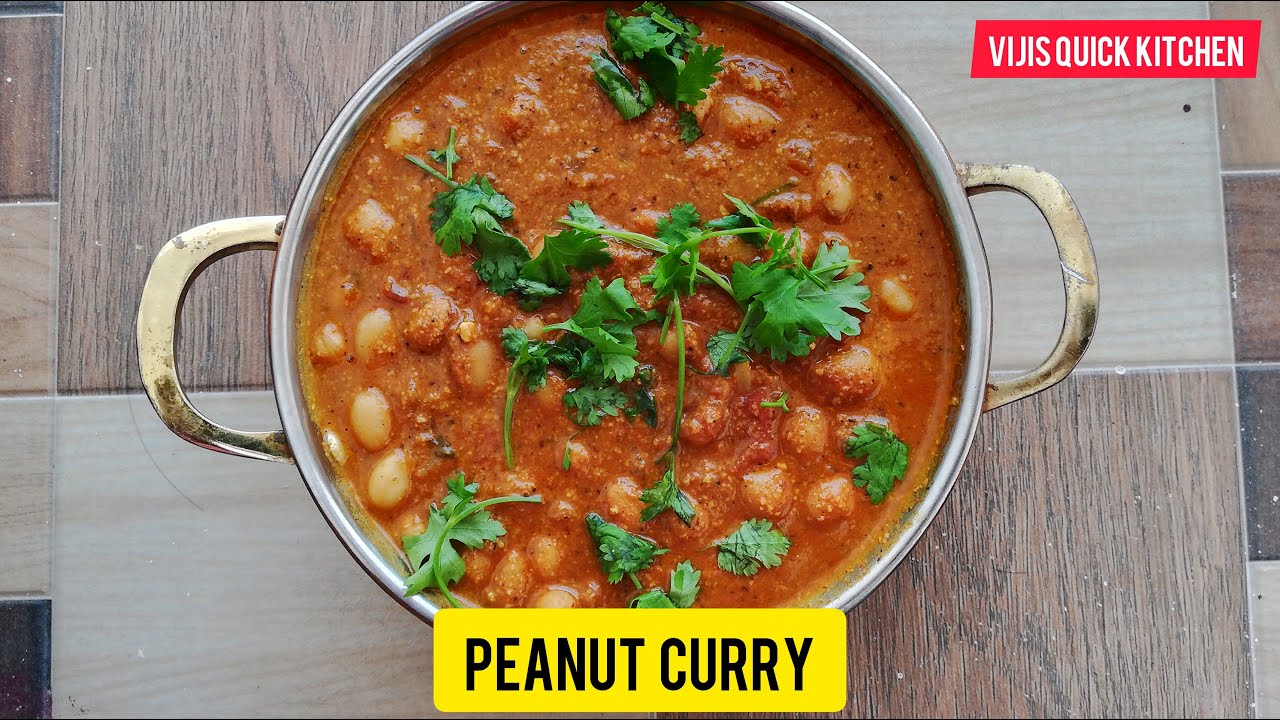 Peanut curry recipe in tamil | Peanut gravy | ENGLISH SUB | வேர்க்கடலை ...