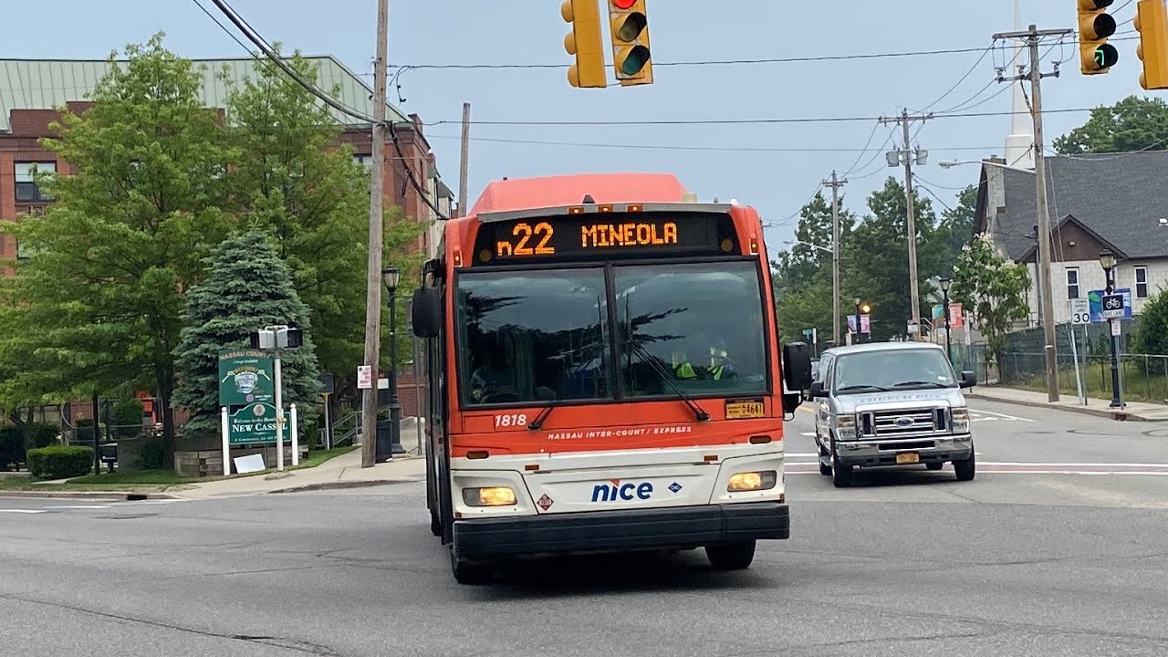 NICE Bus: 2011 Orion VII NG CNG 1818 on the n22 - YouTube