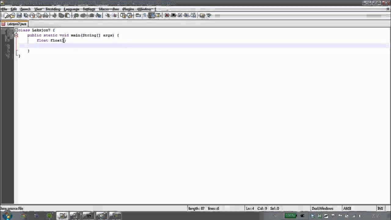 Java-programmering 7 - Primitive datatyper del 2 (desimaltall) - YouTube