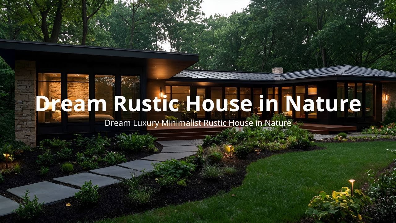 I Built My Dream Rustic Minimalist Luxury Home (House Tour) - YouTube
