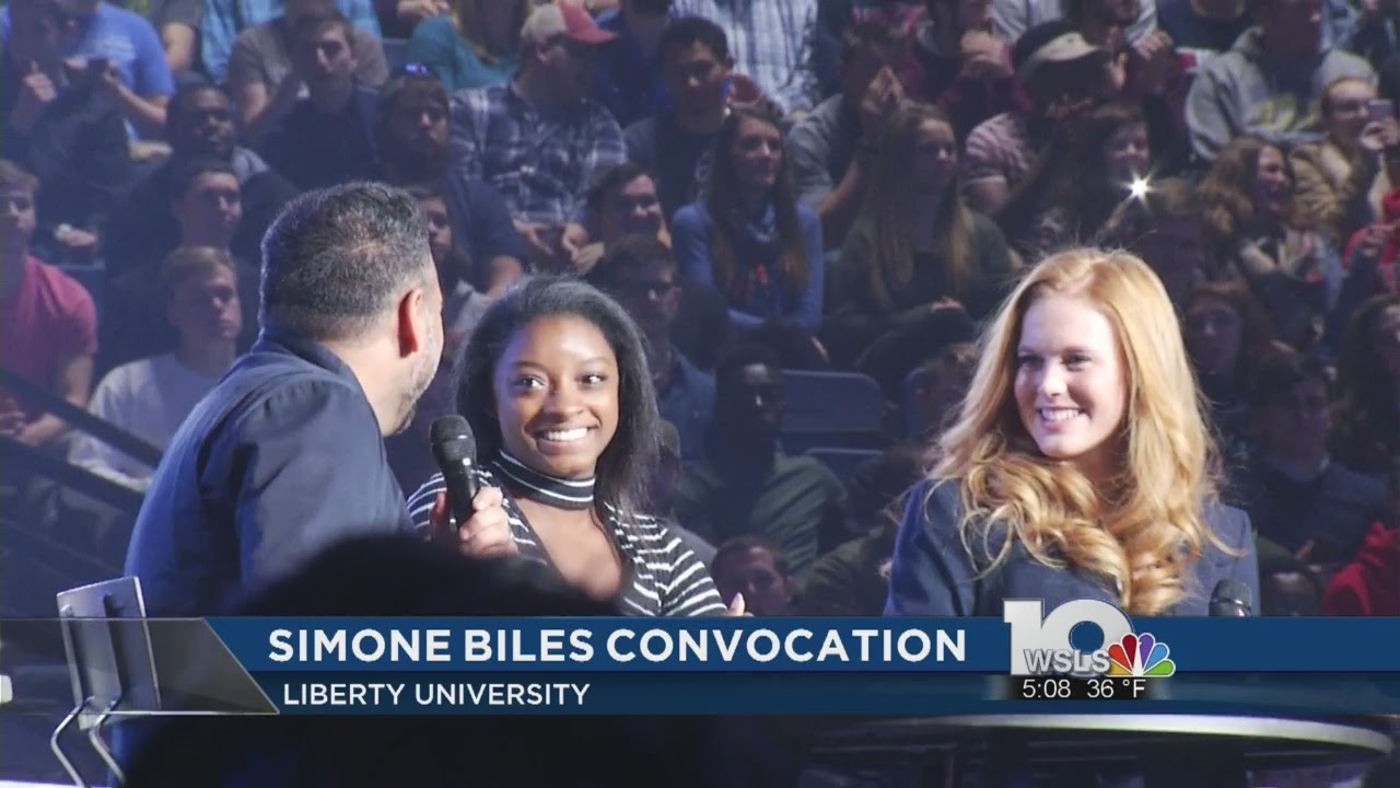 Simone Biles talks gymnastics, Olympics and faith at Liberty University ...