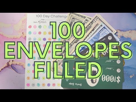 FINISHING the 100 ENVELOPE CHALLENGE!! Side Hustle Income - YouTube