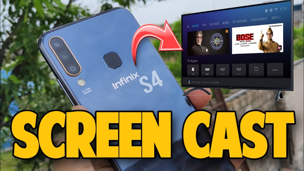 infinix s4 to Smart tv screencast & wifi. switch to Big Screen - YouTube