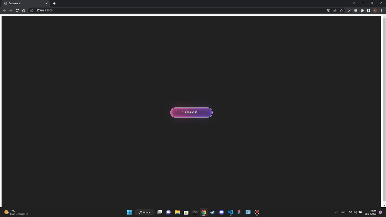 Space Button CSS HTML - YouTube