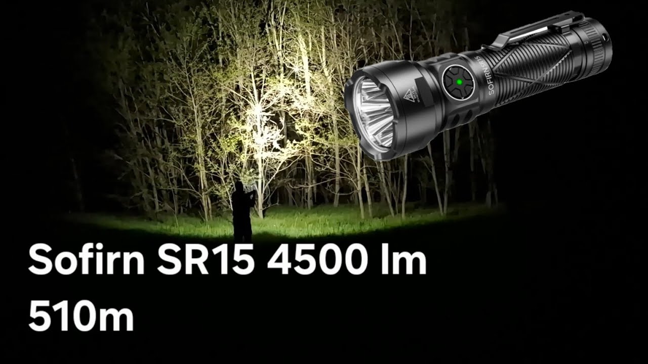Sofirn SR15 4500 lumenes 510m Compact de Erős Zseblámpa - YouTube