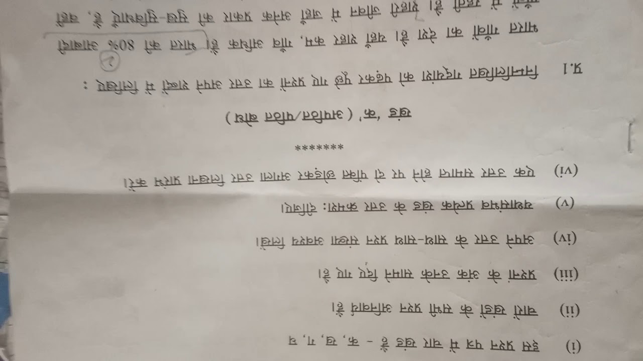 Class 8th annual exam question paper 2019-20 - YouTube